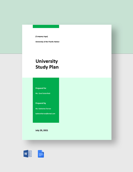 Free Sample University Business Plan Template - Google Docs, Word ...