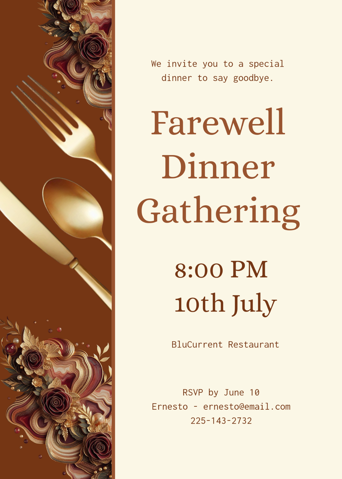 Free Office Farewell Party Invitation Template To Edit Online