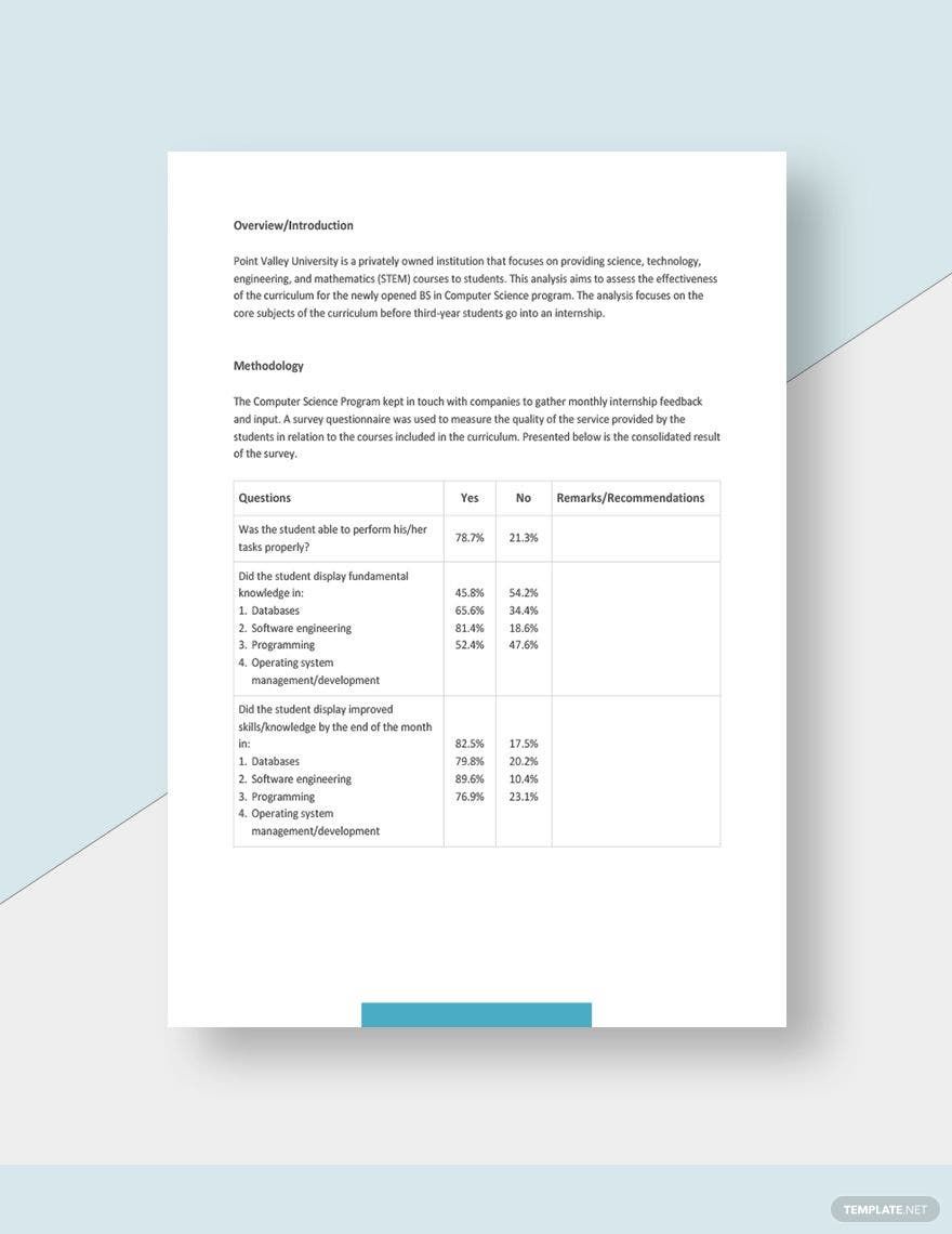 University Education Analysis Template - Google Docs, Word | Template.net