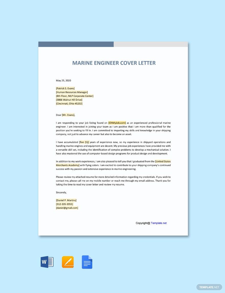 FREE Engineering Letter Template Download In Word Google Docs PDF 