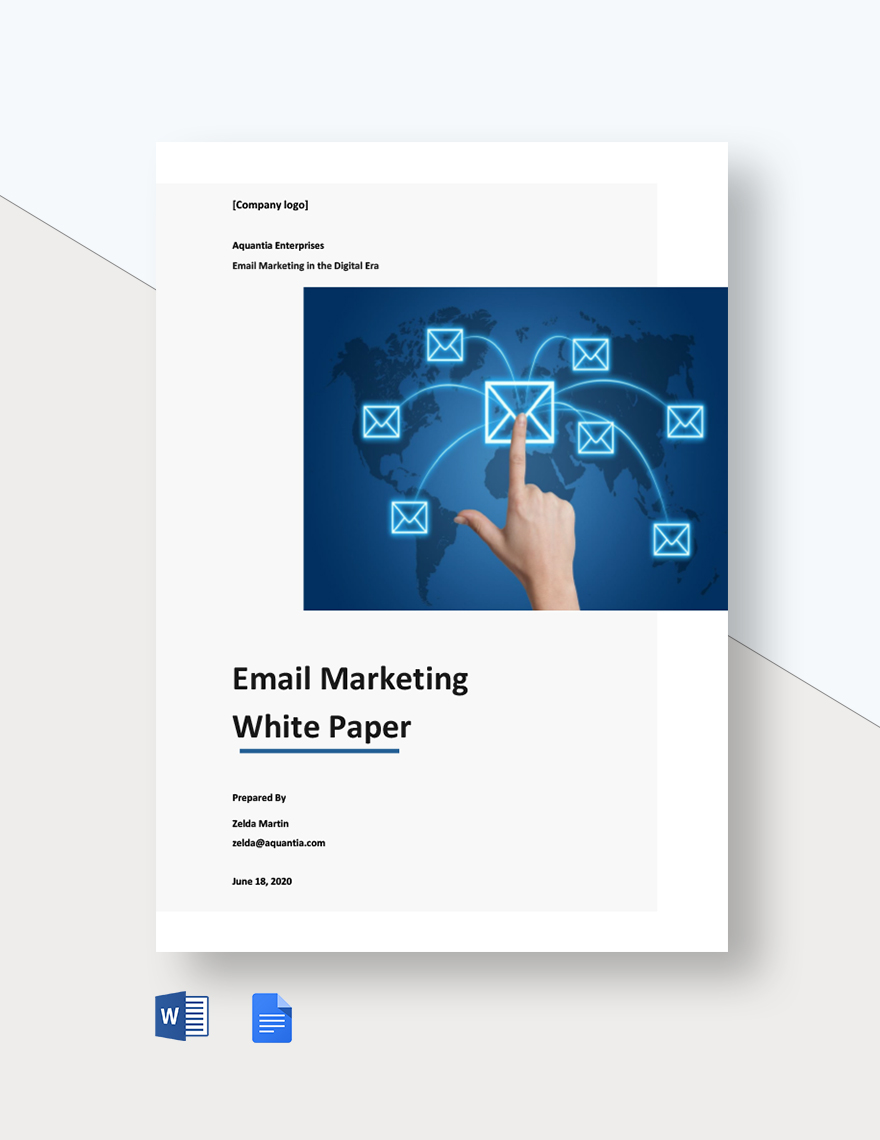 Sample Marketing White Paper Template - Google Docs, Word | Template.net