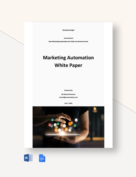 Simple Marketing White Paper Template - Google Docs, Word | Template.net