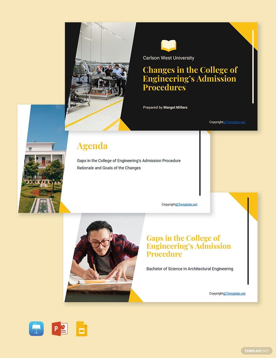 University Presentation Templates Free Download Template