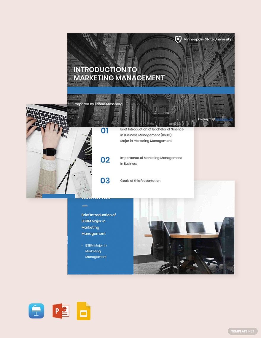 Free Sample University Presentation Template Apple Keynote 