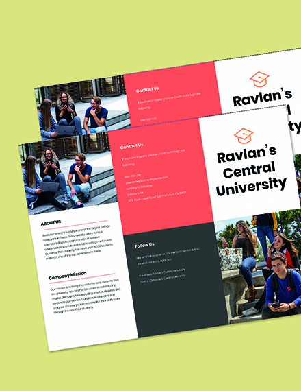 University Brochure Examples University Brochure Template 21+ Free