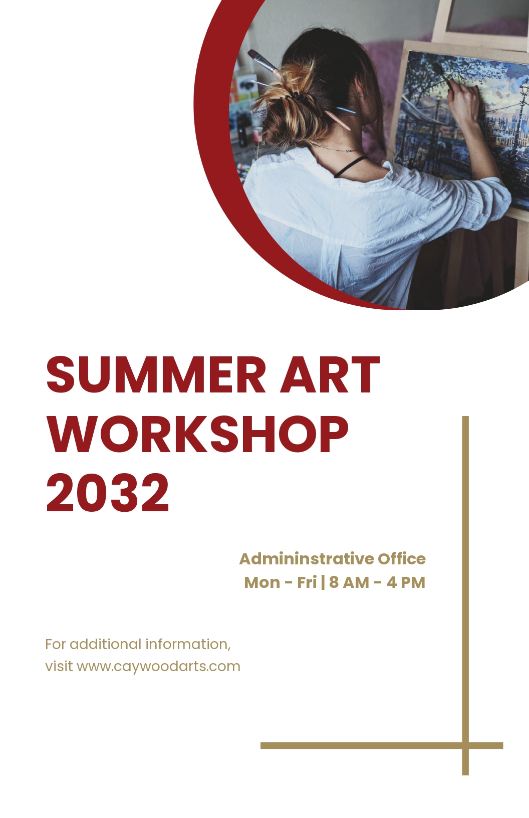 University Registration Poster Template Illustrator PSD Template