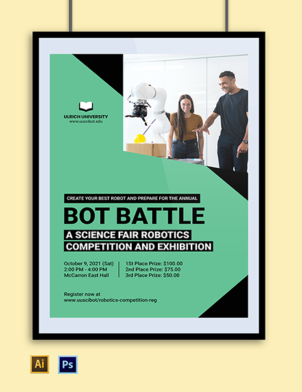 Modern University Poster Template - Download in Illustrator, PSD ...