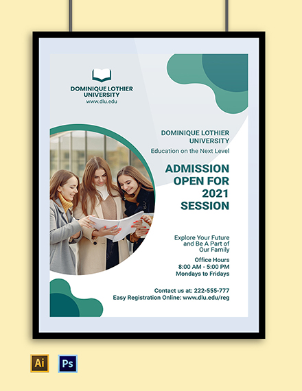 University Academic Research Poster Template - Download in Illustrator ...