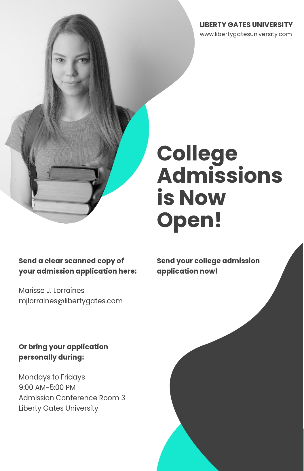 Free Simple University Poster Template - Illustrator, PSD | Template.net