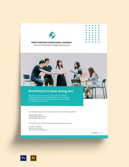 FREE University Research Poster - PSD | Illustrator