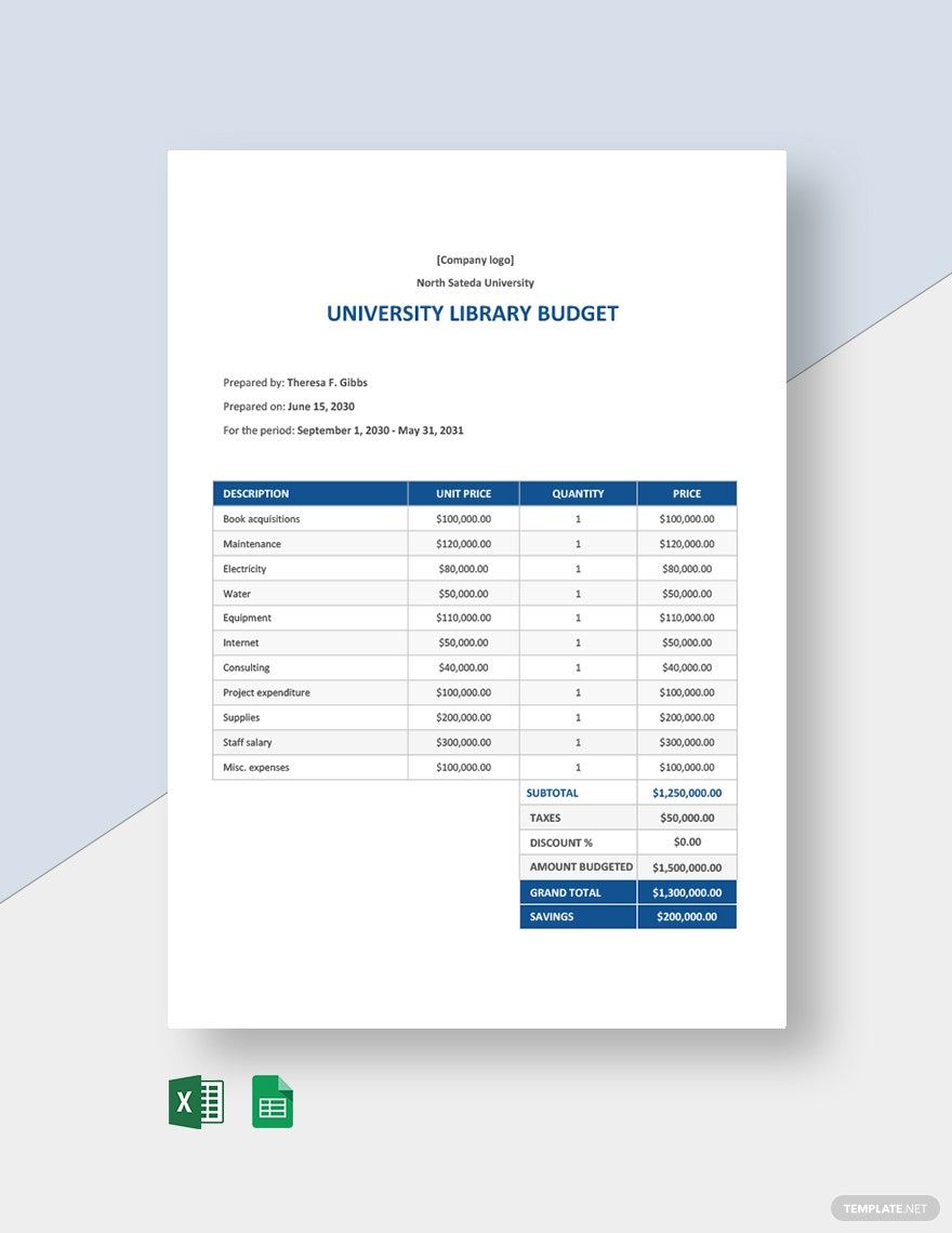 University Library Templates Design Free Download Template