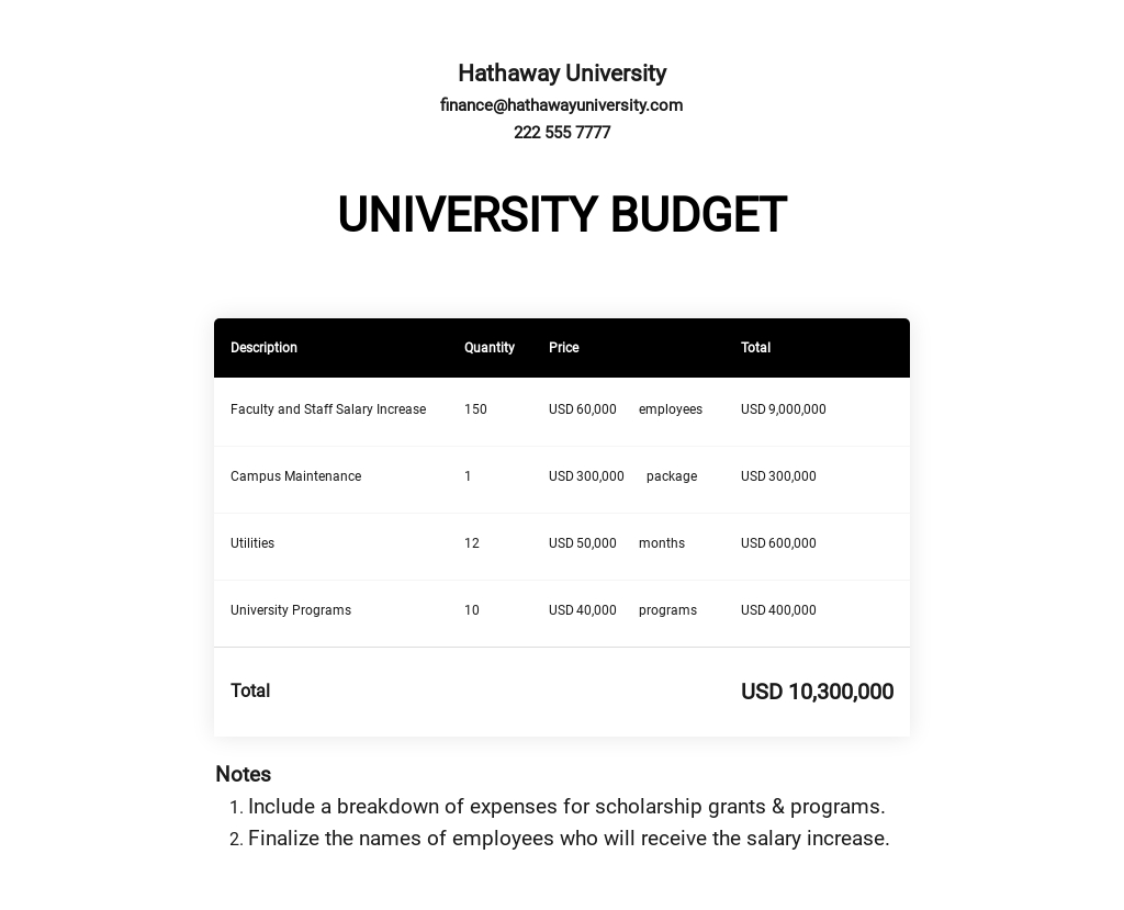 FREE Simple University Invoice - Word | Excel | Google Doc | Apple (MAC ...