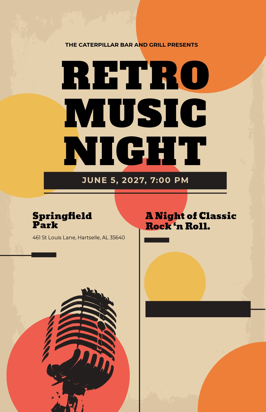 Classical Music Concert Poster Template - Illustrator, Apple Pages, PSD ...