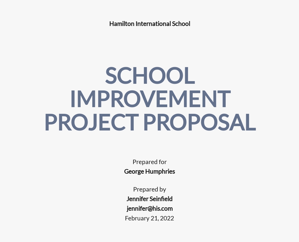 FREE Graduation Project Proposal Template In Google Docs Word Apple