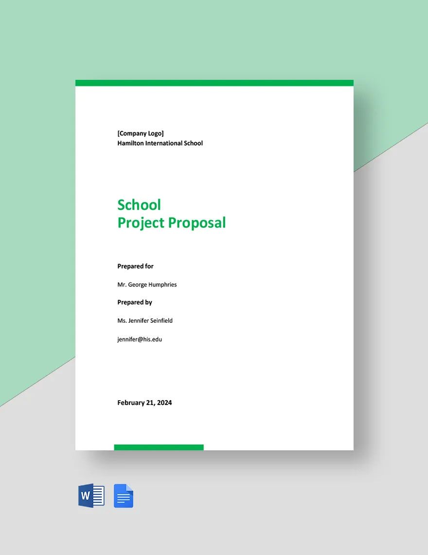 Free Sample School Project Proposal Template Download In Word Google Docs Apple Pages 