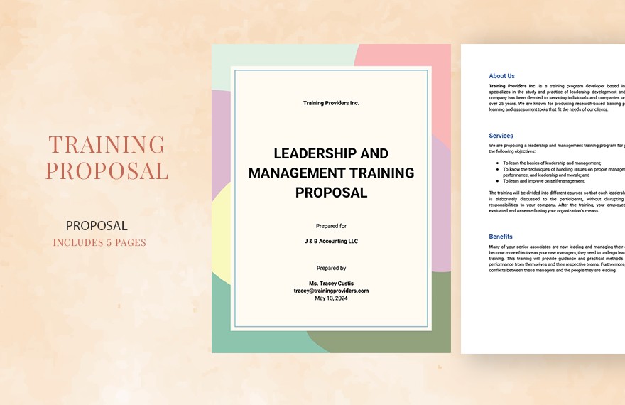 Training Proposal Sample Template Download In Word Google Docs 