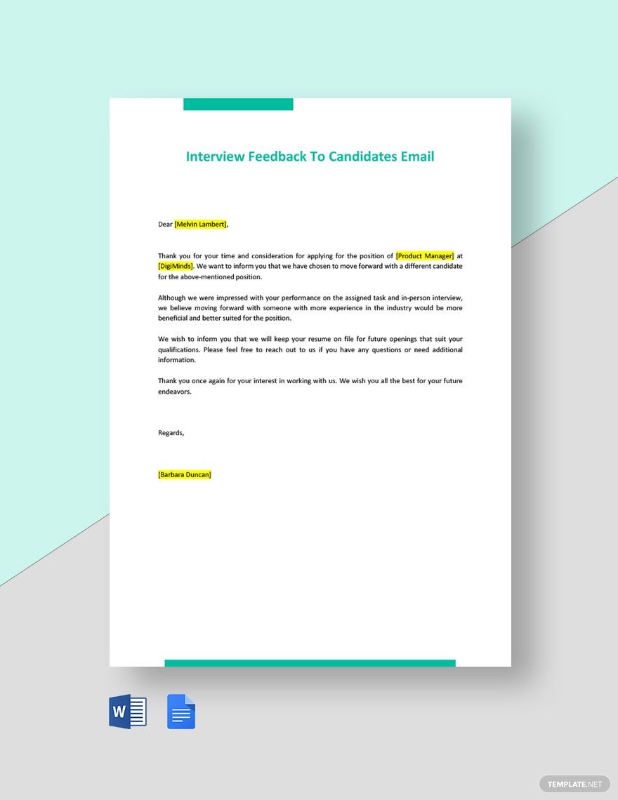 Feedback Template In Word FREE Download Template
