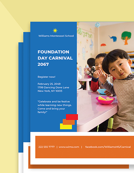 Free Creative School Flyer Template - Illustrator, Word, Apple Pages ...