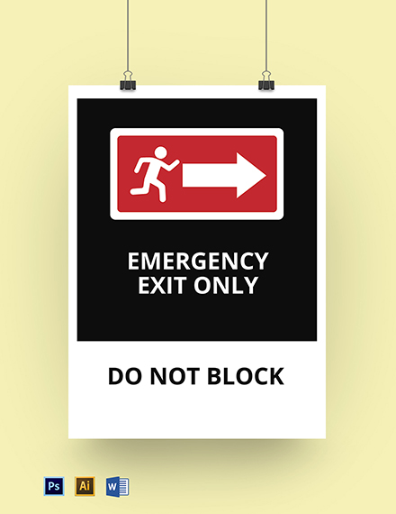 Free Office Door Sign Template - Illustrator, Word, PSD, PDF | Template.net