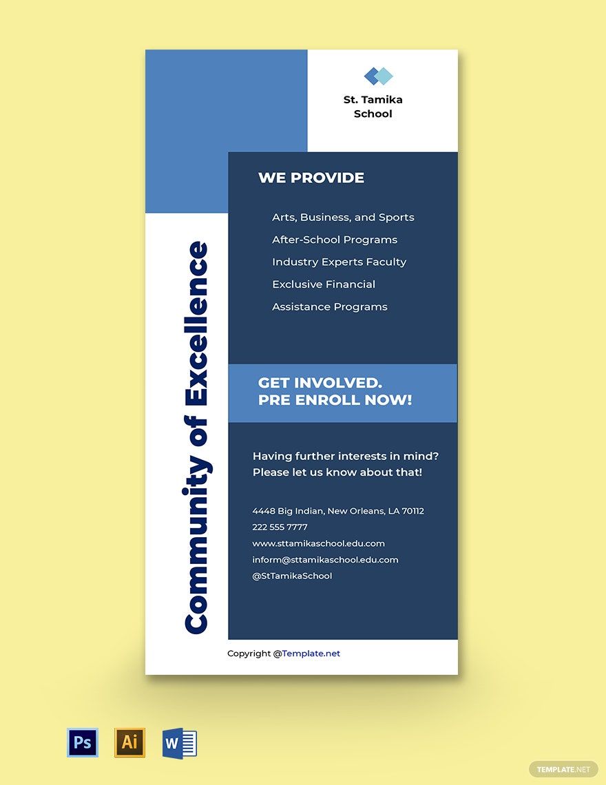 Free Sample Freelance Rack Card Template - Illustrator, Word, Apple ...