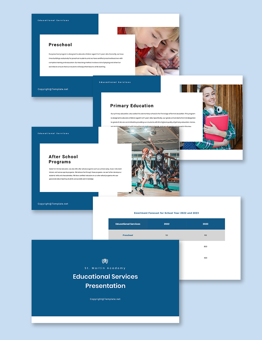 School Presentation Template - Google Slides, Apple Keynote, PowerPoint ...