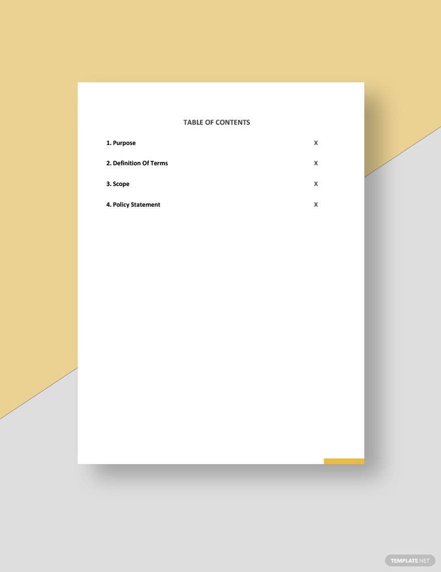 School Communication Policy Template Google Docs Word Template