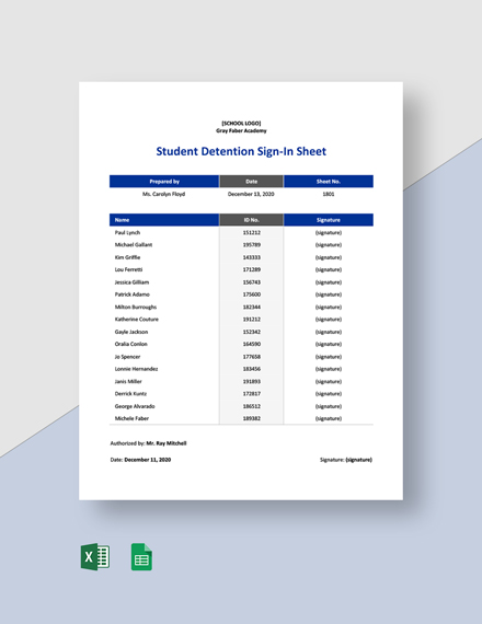 Free Sample Sign Up Sheet Template - Download in Word, Google Docs, PDF ...