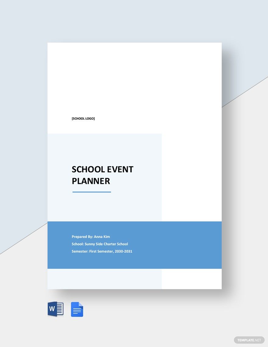 School Event Planner Template Download In Word Google Docs PDF 