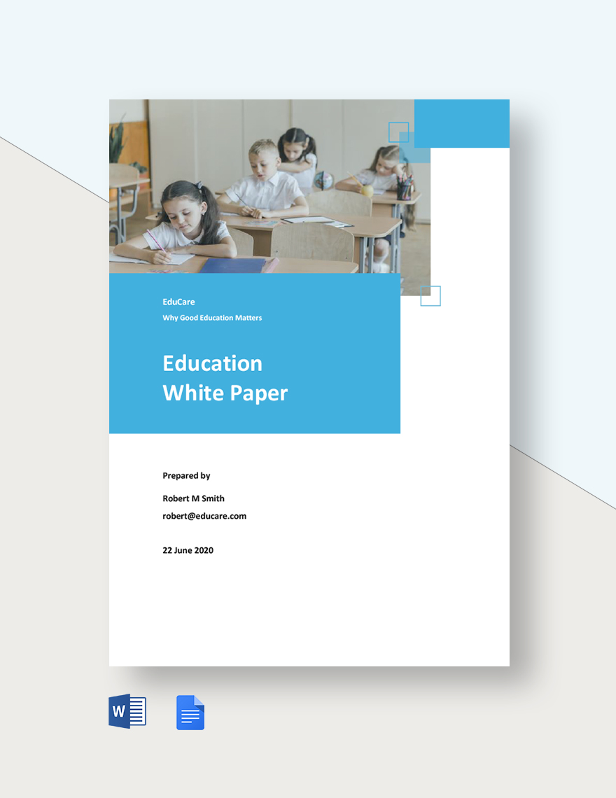 Inclusive Education White Paper Template Google Docs Word Template Inclusive Education White Paper Template Google Docs Word Template