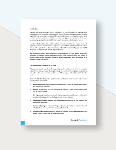 Basic Education White Paper Template - Google Docs, Word | Template.net
