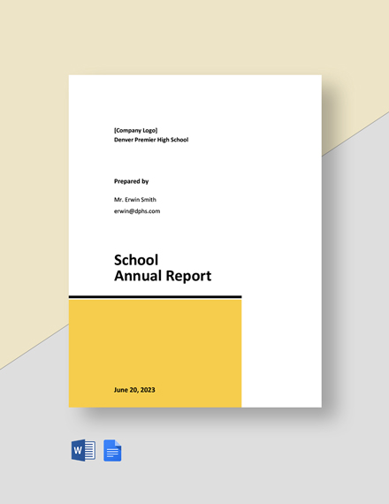 FREE Annual Report Cover Page Template - Word (DOC)