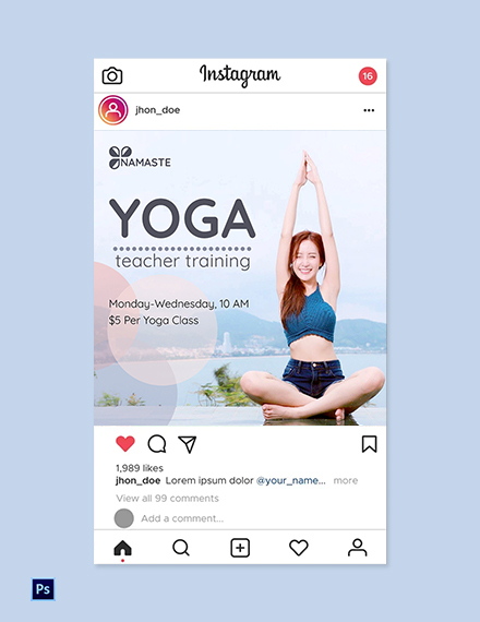 Free International Yoga Day Instagram Story Template - Download in PSD ...