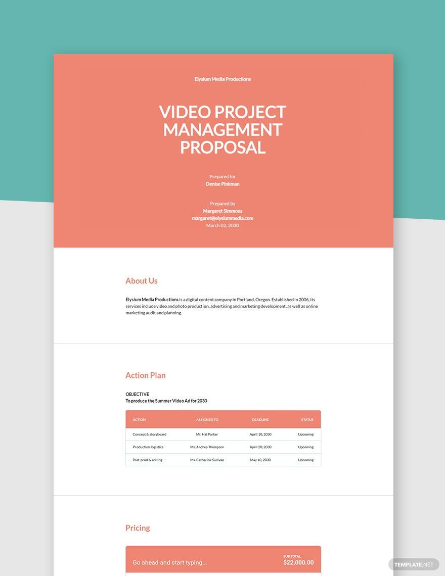Project Management Request for Proposal Template - Google Docs, Word ...