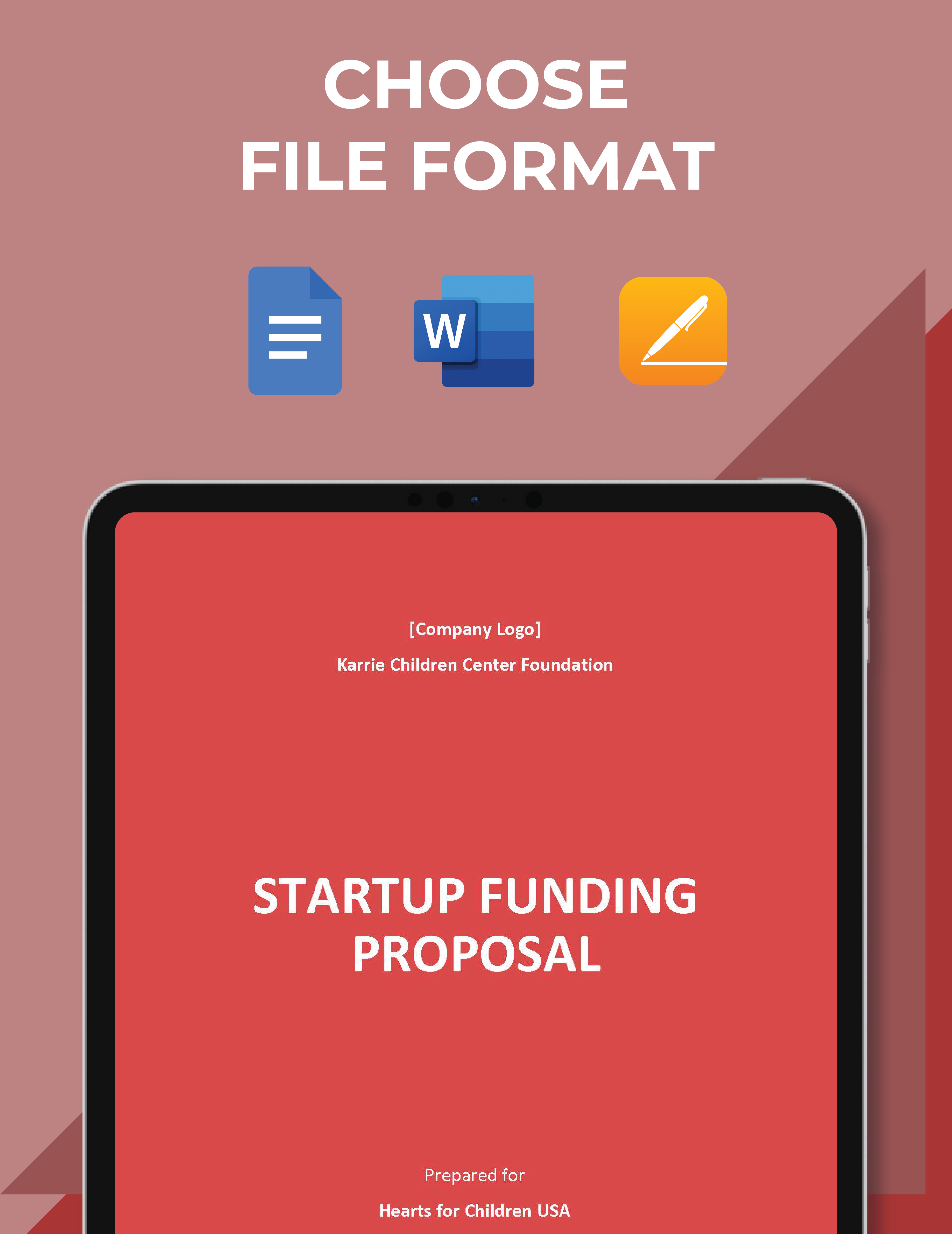 Startup Funding Proposal Template - Google Docs, Word, Apple Pages ...