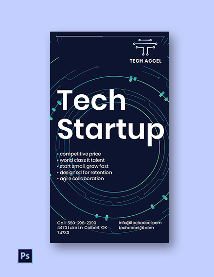 Tech Startup Letterhead Template - Illustrator, InDesign, Word, PSD ...