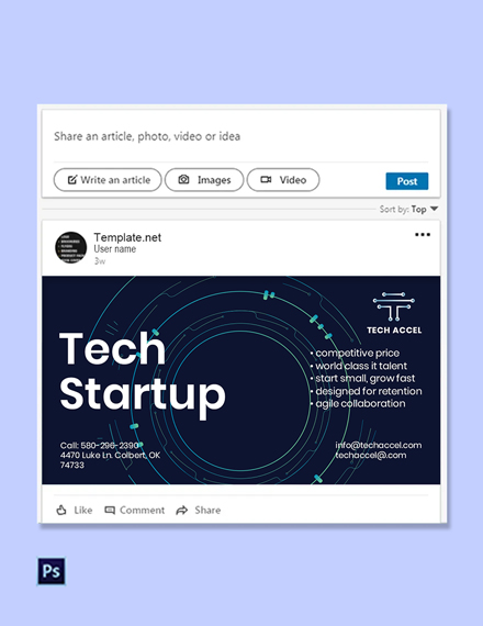 Tech Startup Instagram Post Template - Download in PSD | Template.net