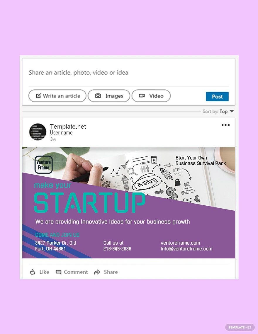 Free Linkedin Post Template Printable Templates