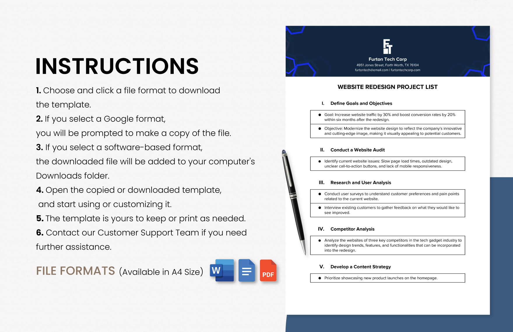 Project List Template - Download in Word, Google Docs, PDF | Template.net