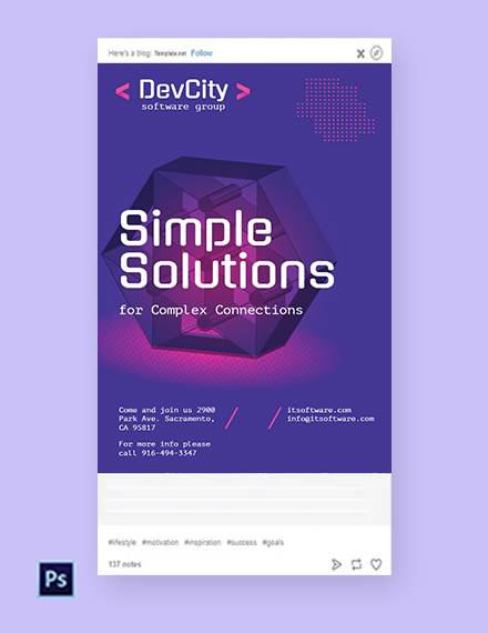 IT Software Linkedin Post Template - Download in PSD | Template.net
