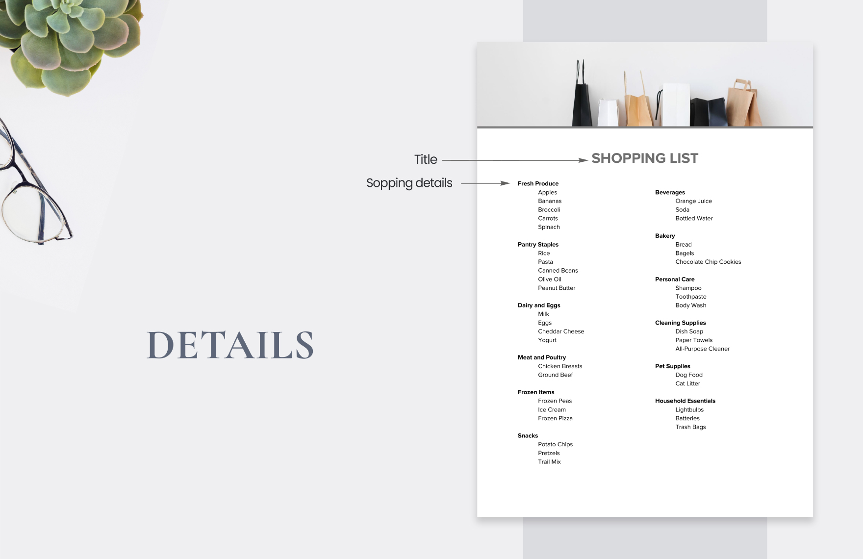 Shopping List Template - Download in Word, Google Docs, PDF | Template.net