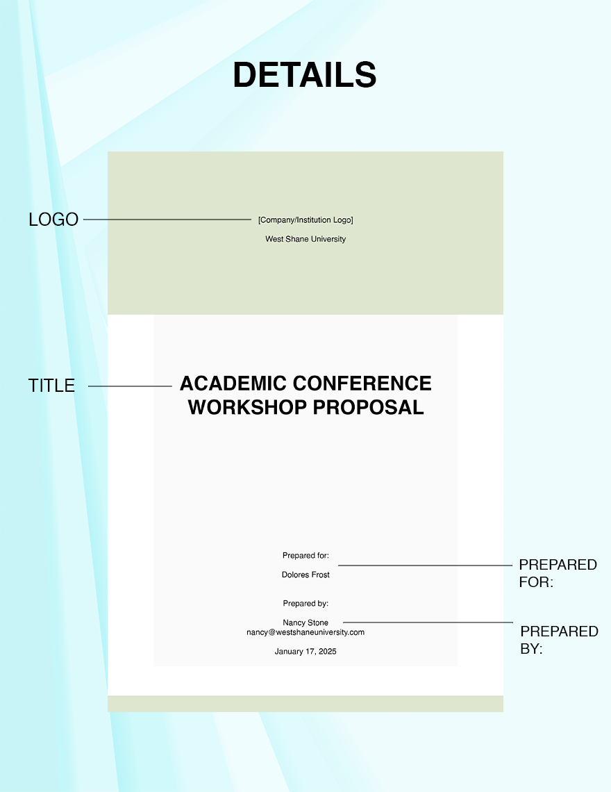Conference Workshop Proposal Template - Google Docs, Word, Apple Pages ...
