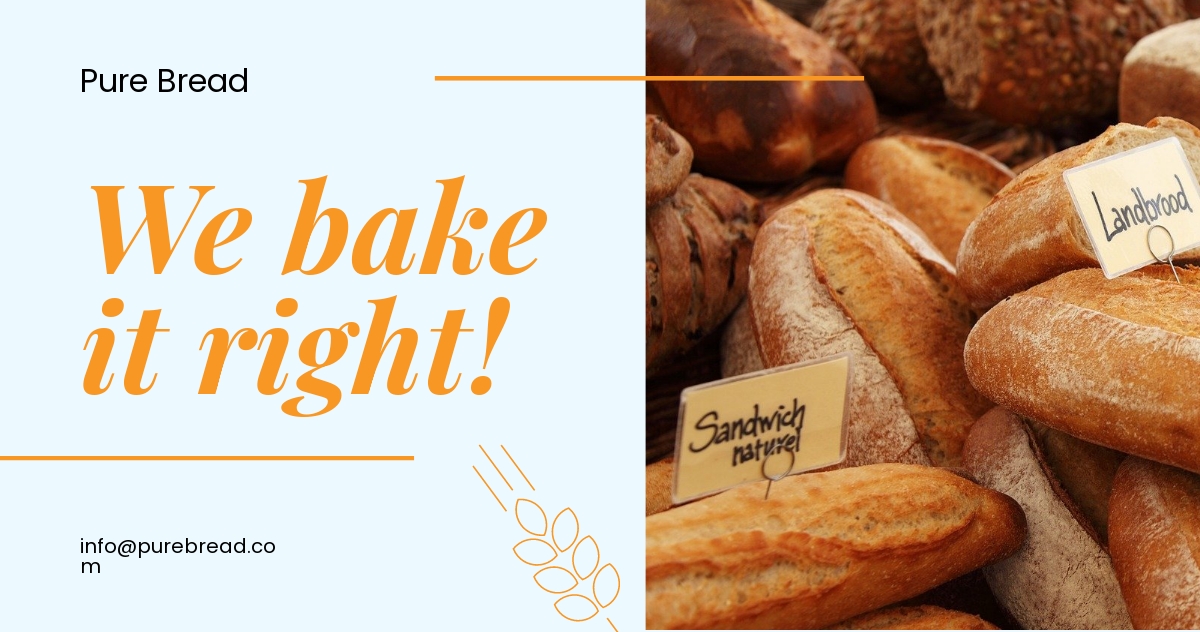 Bakery Facebook Cover Page Template in PSD | Template.net