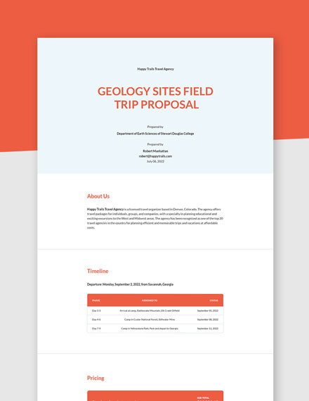 Free Travel Agency Proposal Template Google Docs Word Publisher 