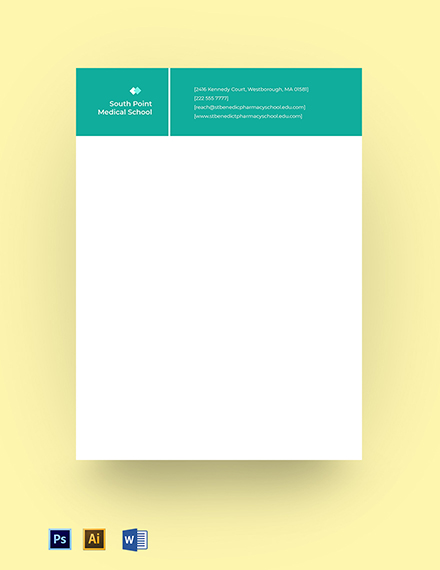 Doctor Letterhead Format Template [Free PDF] - Word | PSD | Apple Pages ...