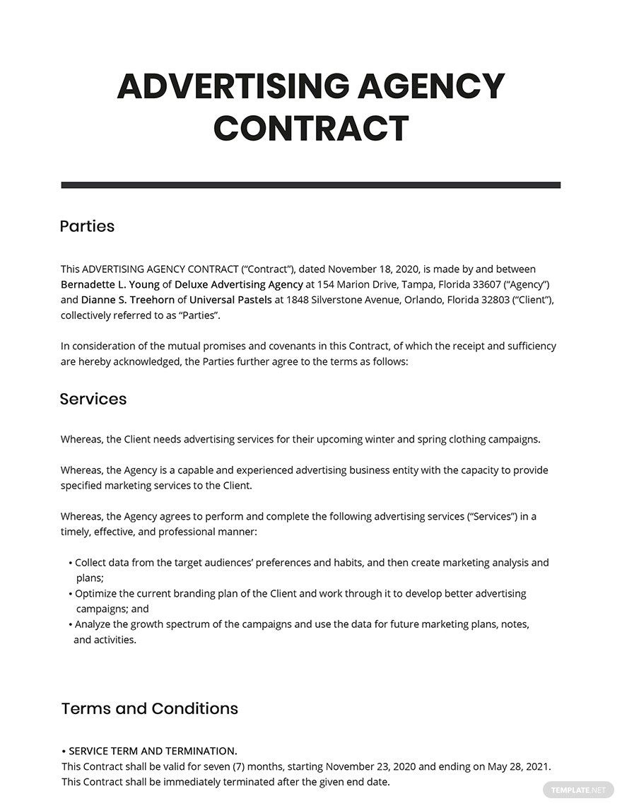 Onlyfans Agency Contract Template