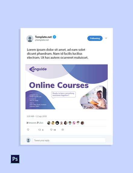 Online Courses Whatsapp Post Template - Download in PSD | Template.net