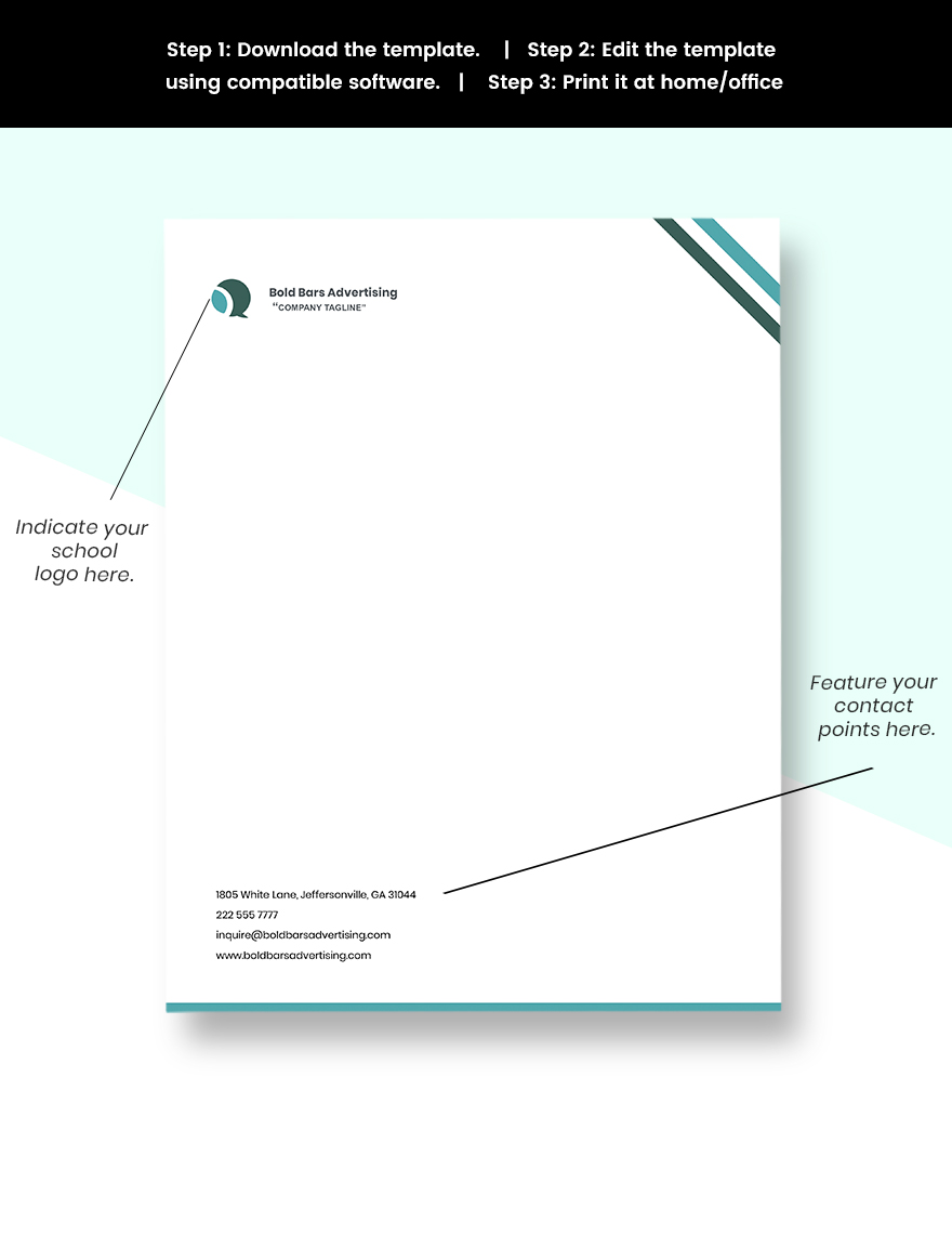 Advertising Agency Letterhead Template - Download in Word, Illustrator ...