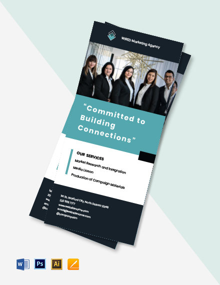 Marketing Agency Rack Card Template