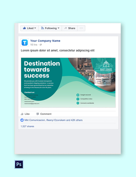 Shipping Facebook Post Template - PSD | Template.net