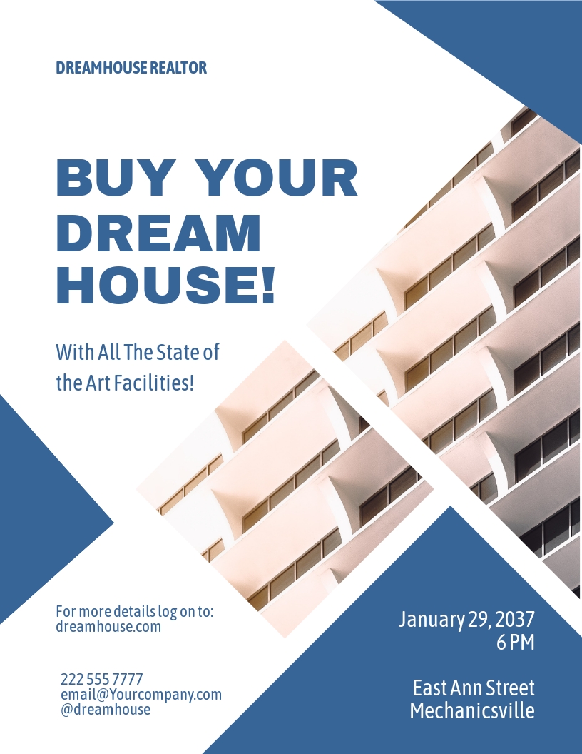 Free Real Estate Flyer Templates 109 Download PSD Illustrator Word 